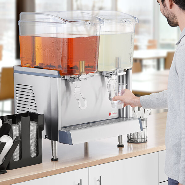 Crathco Double 4.75 Gallon Bowl Premix Cold Beverage Dispenser with ...