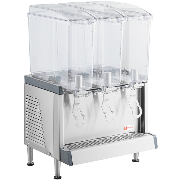Crathco Triple 4.75 Gallon Pre-Mix Cold Beverage Dispenser with ...