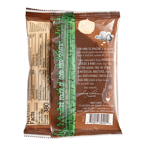 Sweet Street Desserts Sandy's Amazing Chocolate Chunk Cookie 2.8 oz ...