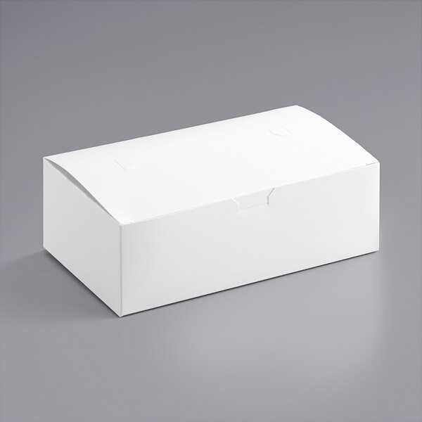 Choice 9" x 5" x 3" White Customizable Take Out Lunch Box / Chicken Box ...