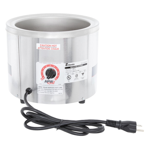 APW Wyott RW-1V 7 Qt. Round Warmer - 120V, 500W