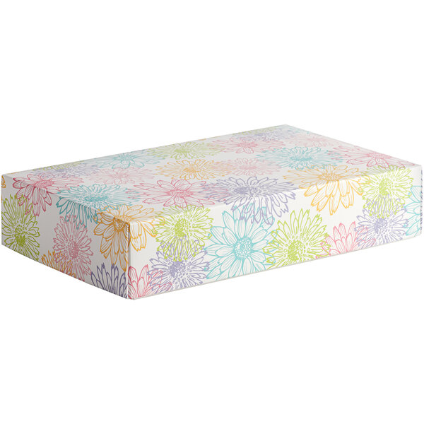2 lb. Spring Print Candy Box (2-Piece) - 250/Case