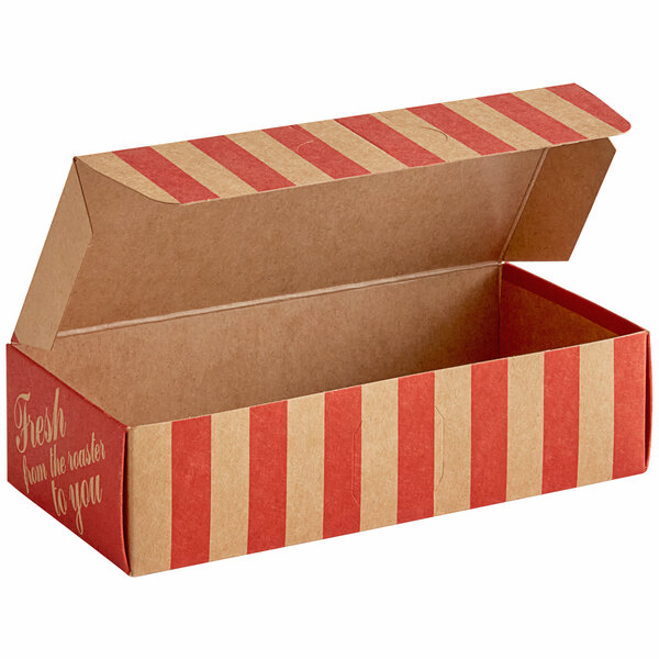 7 1/8" x 3 3/8" x 1 7/8" 1 lb. Nut and Candy Box with Grease Barrier ...