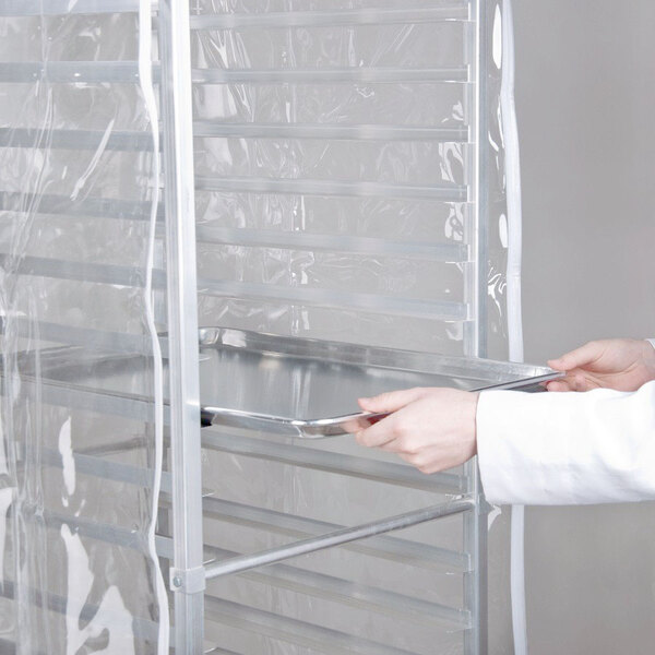 Curtron SUPRO-16-EC Clear Bun Pan Rack Cover - 16 Mil