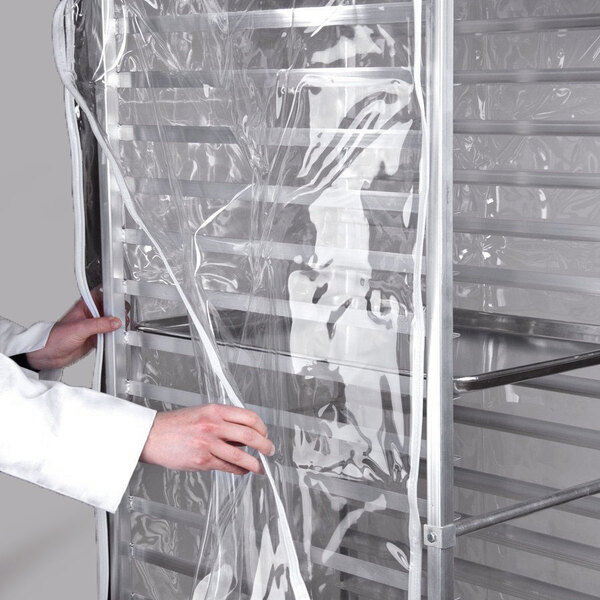Curtron SUPRO-16-EC Clear Bun Pan Rack Cover - 16 Mil
