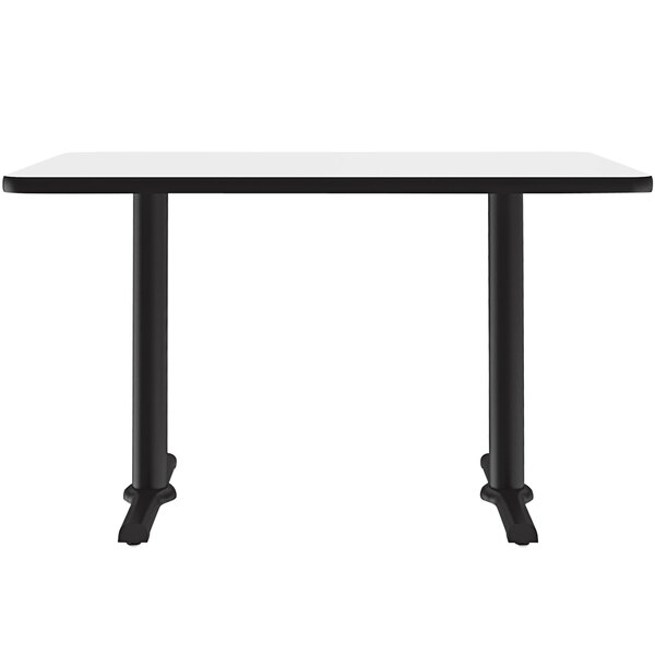 Correll 30" x 60" Rectangular White Finish Standard Height High ...