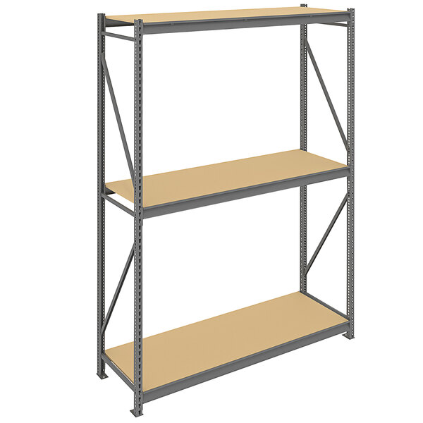 Tennsco 24" x 72" x 120" Dark Gray Bulk Storage Rack Unit with ...