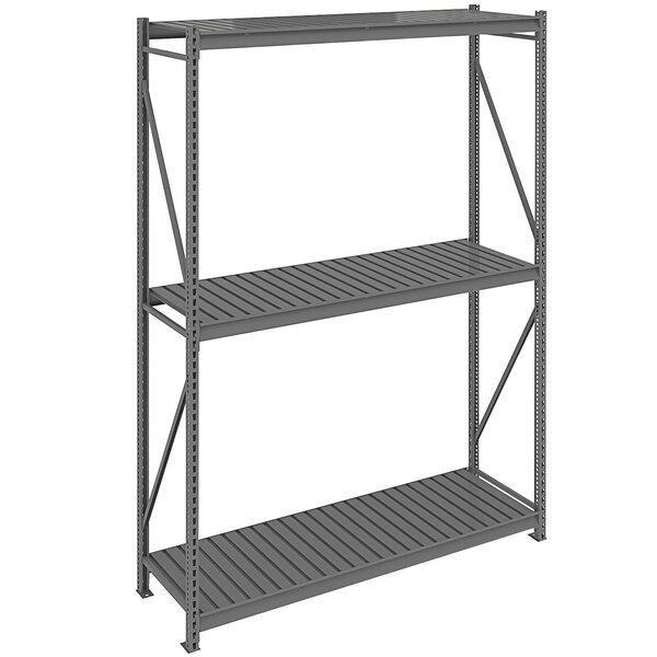 Tennsco 24" x 72" x 120" Dark Gray Bulk Storage Rack Unit with ...