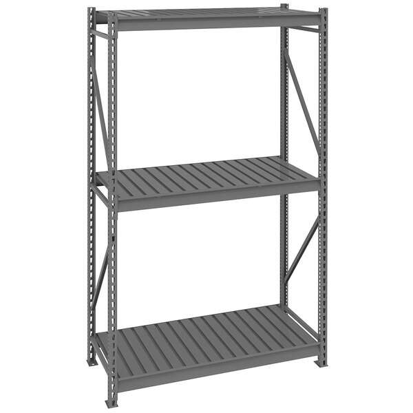 Tennsco 24" x 48" x 96" Dark Gray Bulk Storage Rack Unit with ...