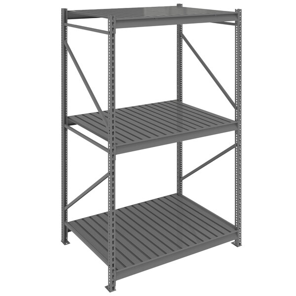Tennsco 36" x 48" x 96" Dark Gray Bulk Storage Rack Unit with ...
