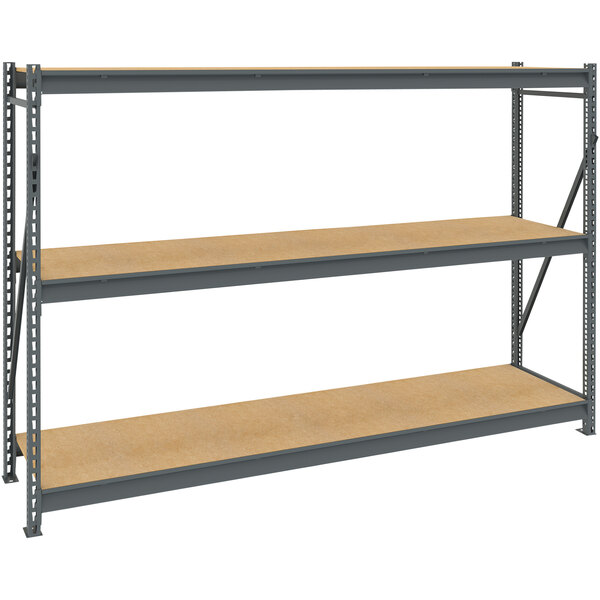 Tennsco 24" x 96" x 72" Dark Gray Bulk Storage Rack Unit with ...