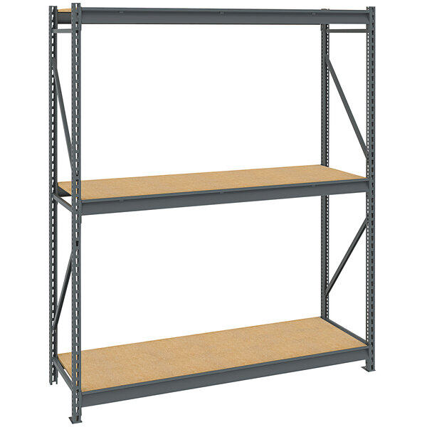Tennsco 24" x 72" x 96" Dark Gray Bulk Storage Rack Unit with ...
