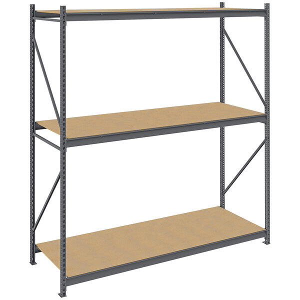 Tennsco 36" x 96" x 120" Dark Gray Bulk Storage Rack Unit with ...