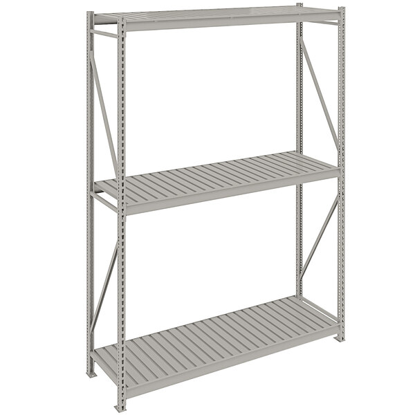 Tennsco 24" x 72" x 120" Light Gray Bulk Storage Rack Unit with ...