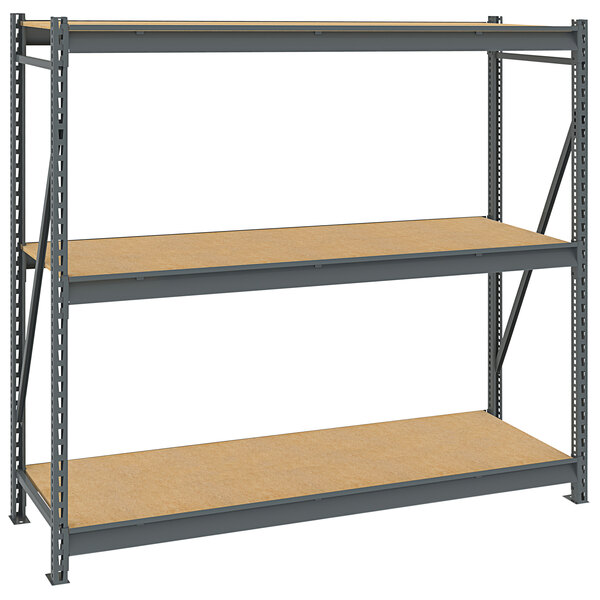 Tennsco 24" x 72" x 72" Dark Gray Bulk Storage Rack Unit with ...