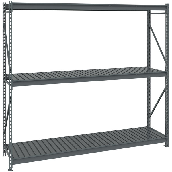Tennsco 24" x 96" x 96" Dark Gray Bulk Storage Rack Unit with ...