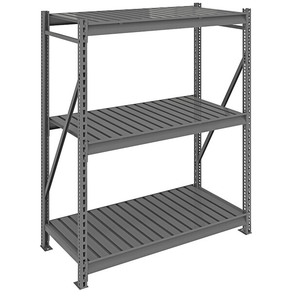 Tennsco 24" x 48" x 72" Dark Gray Bulk Storage Rack Unit with ...