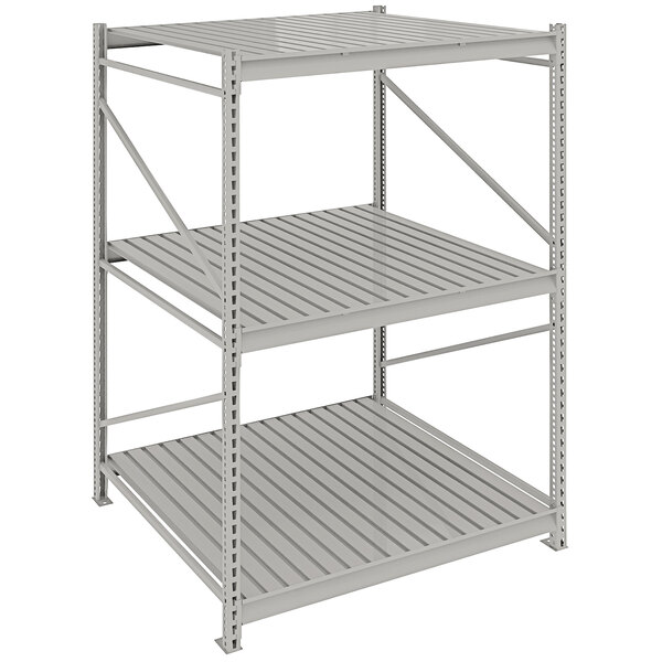 Tennsco 48" x 48" x 84" Light Gray Bulk Storage Rack Unit with ...