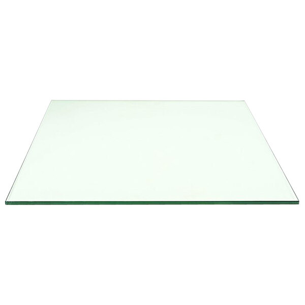Front of the House 19" Square Clear Tempered Glass Buffet Board - 2/Case