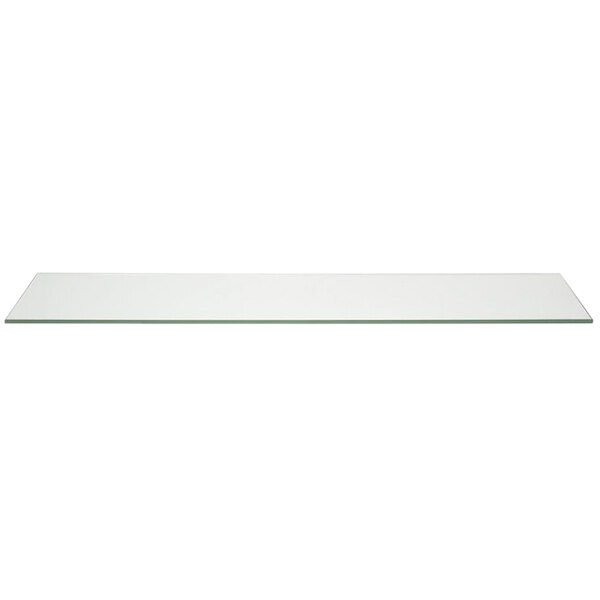 Front of the House 36" x 8" Clear Tempered Glass Buffet Board - 2/Case