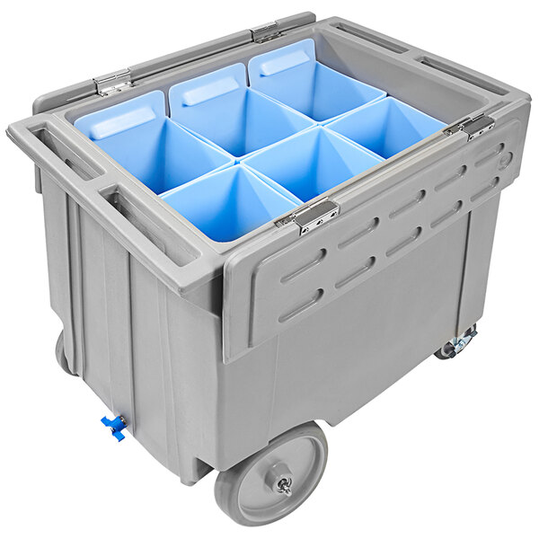 Manitowoc K-00502 250 lb. / 59 Gallon Ice Transport Cart with Lids