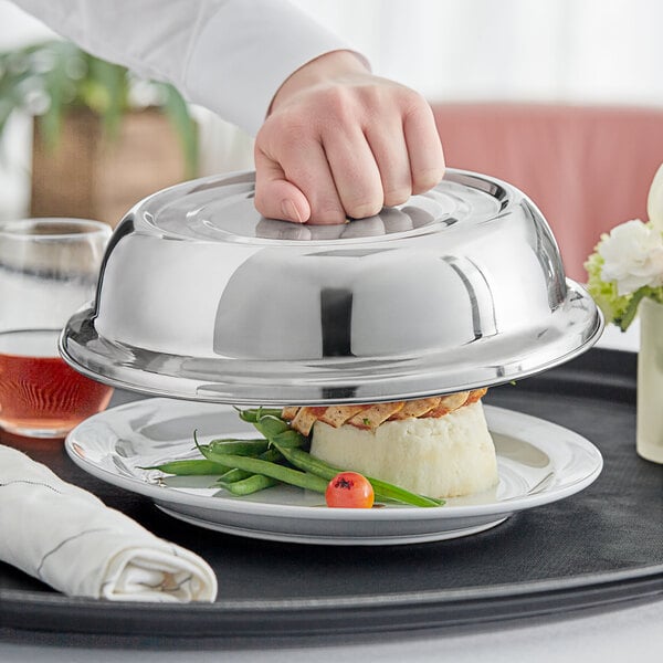 Choice 10" Mirror Finish Stainless Steel Plate Cover