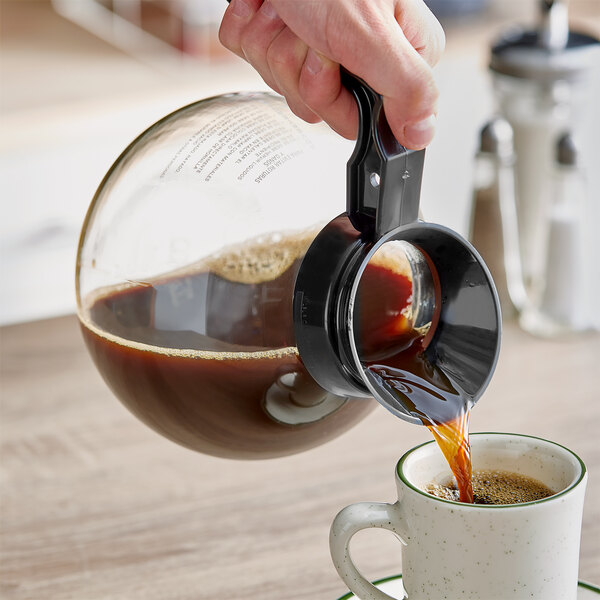 Curtis Crystalline Glass Coffee Decanter with Black Handle 70280100303