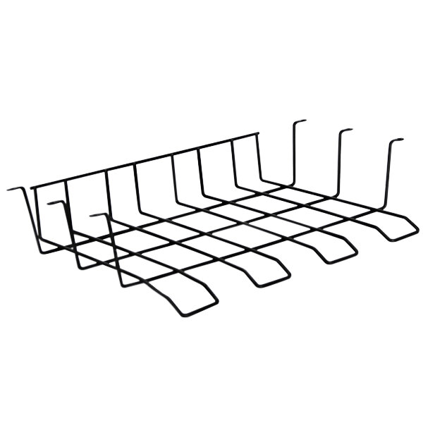 Correll 14" x 18" Black Wire Under Desk Shelf for Correll Collaborative ...