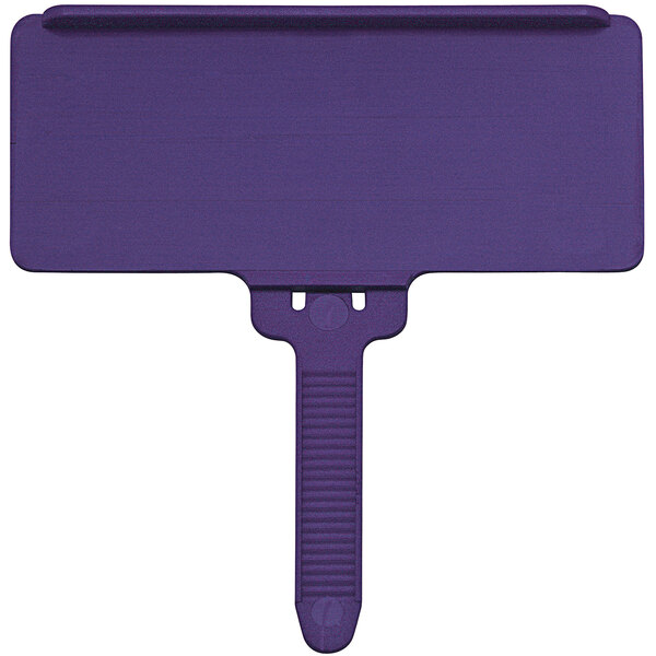 Quantum 3" x 1 3/8" Purple Hanging Label Tag - 25/Pack