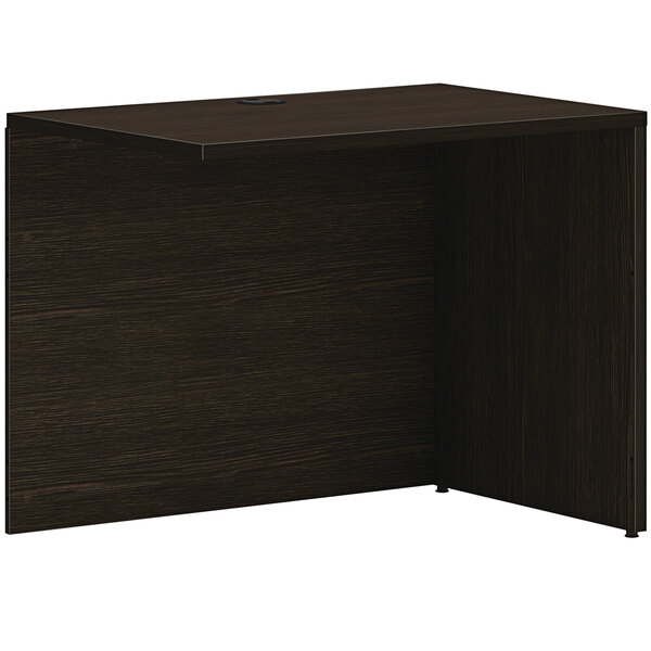 HON Mod 36" x 24" x 29" Java Oak Desk Return Shell