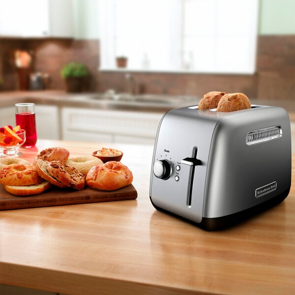 KitchenAid KMT2115CU Contour Silver 2 Slice Toaster With Manual Lift
