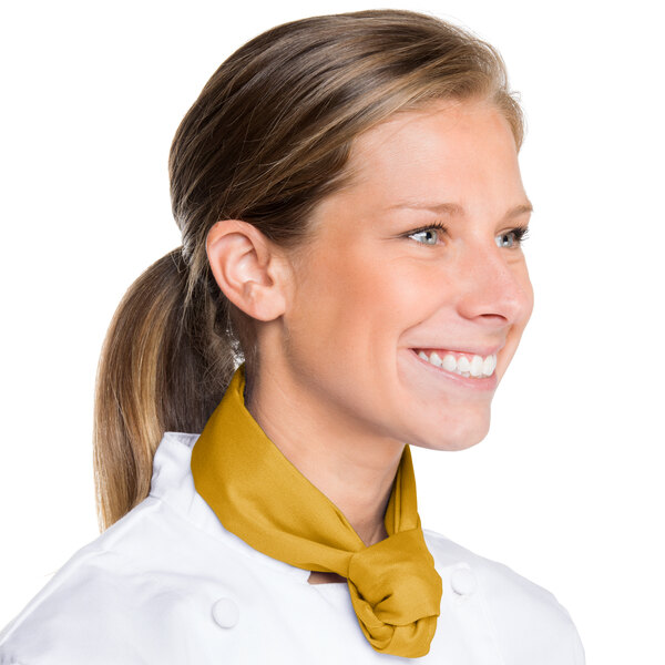 37" x 14" Gold Chef Neckerchief / Bandana