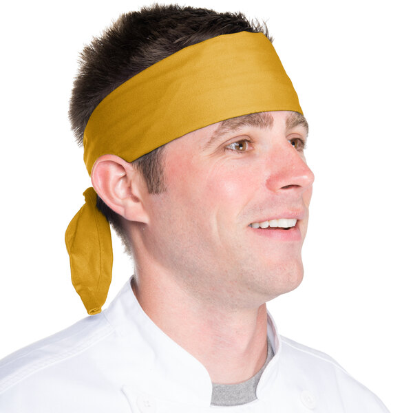 37" x 14" Gold Chef Neckerchief / Bandana