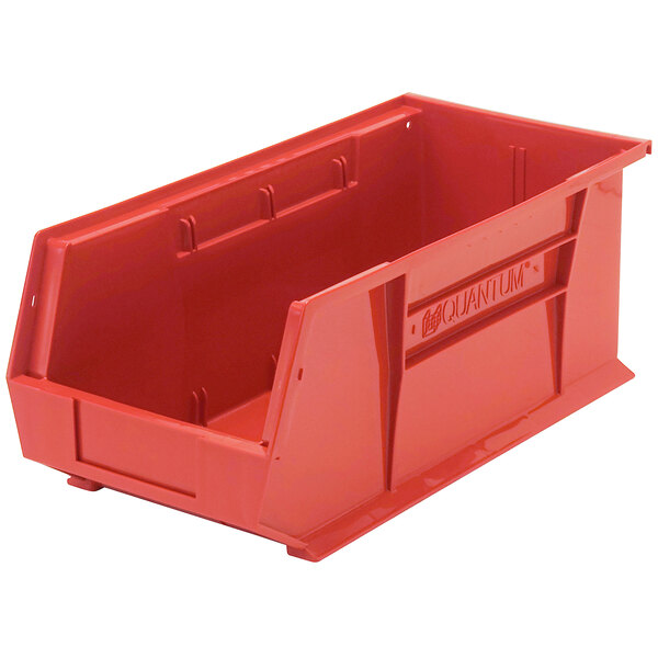 Quantum 18" x 8 1/4" x 7" Red Hanging Bin QUS248RD