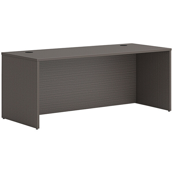 HON Mod 72" x 30" Slate Teak Laminate Desk Shell