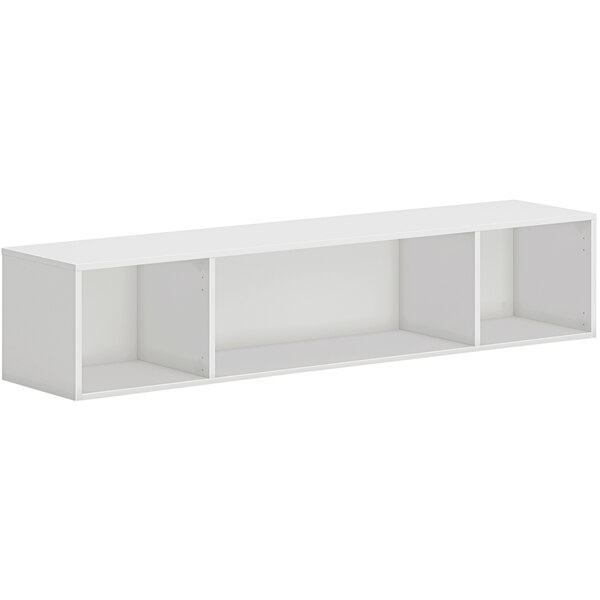 HON Mod 66" x 14" x 39 3/4" Simply White Wall Mounted Laminate Open ...