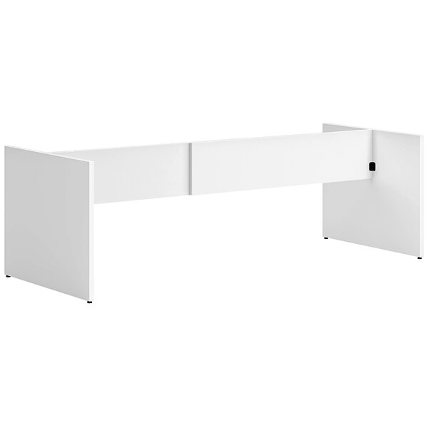 HON Mod Simply White Laminate Slab Base for 48" x 120" Conference Table ...