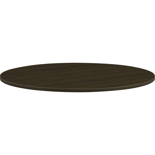 HON Mod 48" Round Java Oak Laminate Conference Table Top