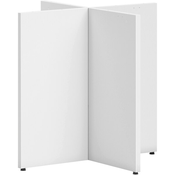 HON Mod Simply White Laminate X-Base for 48" Round Conference Table Tops