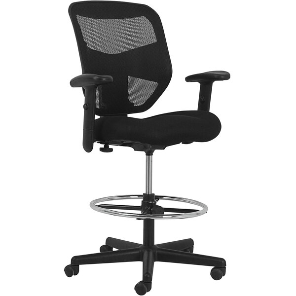 HON Prominent Black High-Back Task Stool
