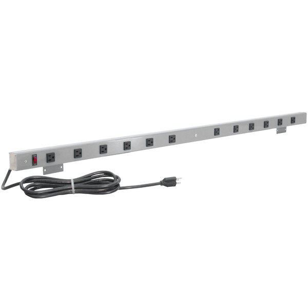 BenchPro 36" Gray 8-Outlet Mountable Power Strip A8-36