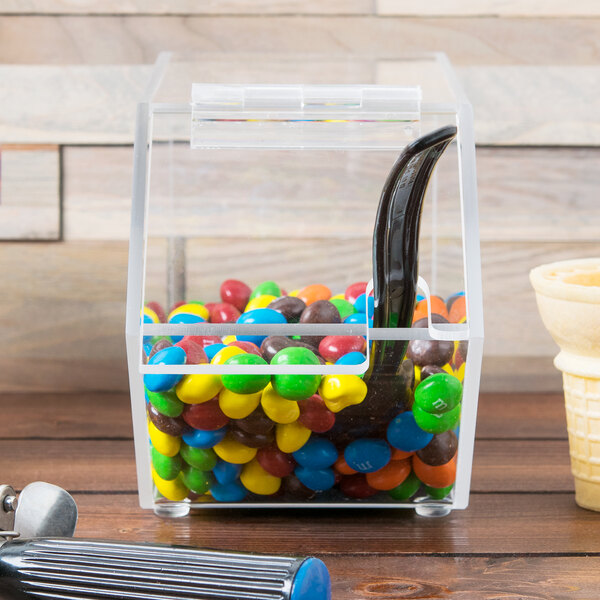 Cal-Mil 492-N Stackable Topping Dispenser w/ Notch Lid