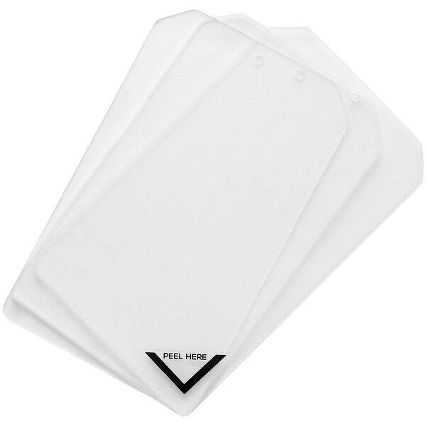 Deflecto 3" x 5" Clear Acrylic Craft Gift Tag - 6/Pack