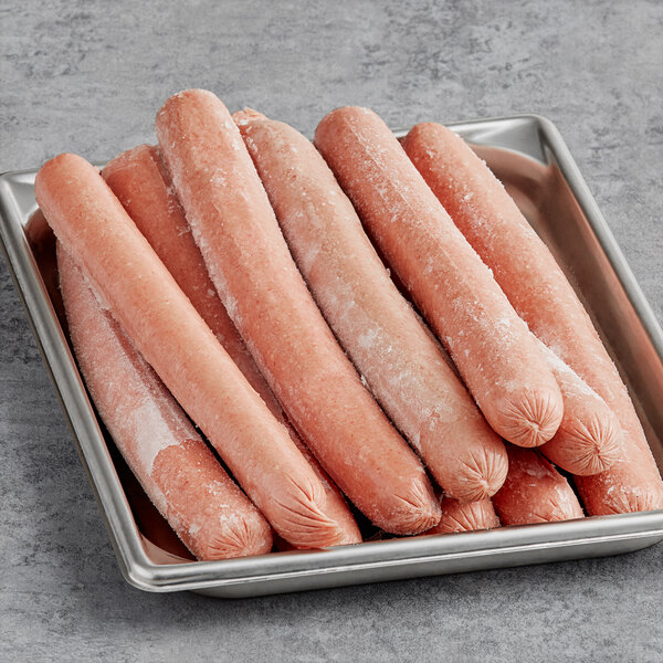 Nathan's Famous 12" 2/1 Beef Franks - 20/Case