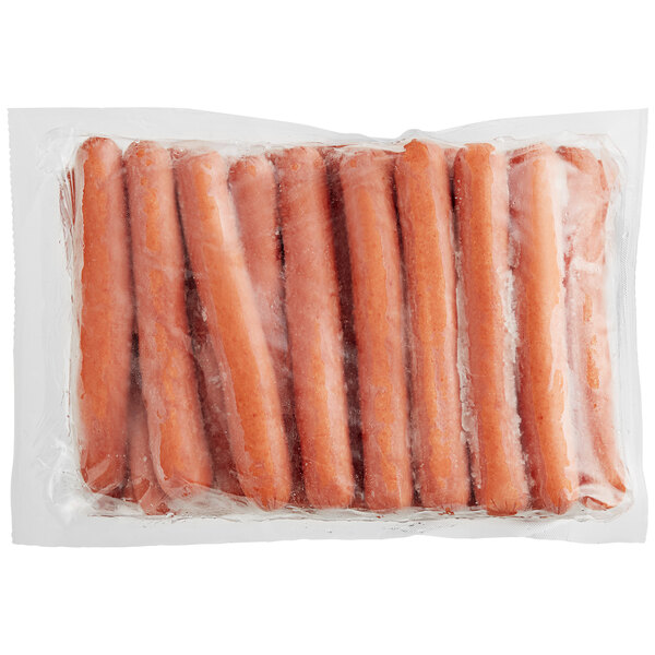 Nathan's Famous 6 3/4" 7/1 Beef Franks - 70/Case