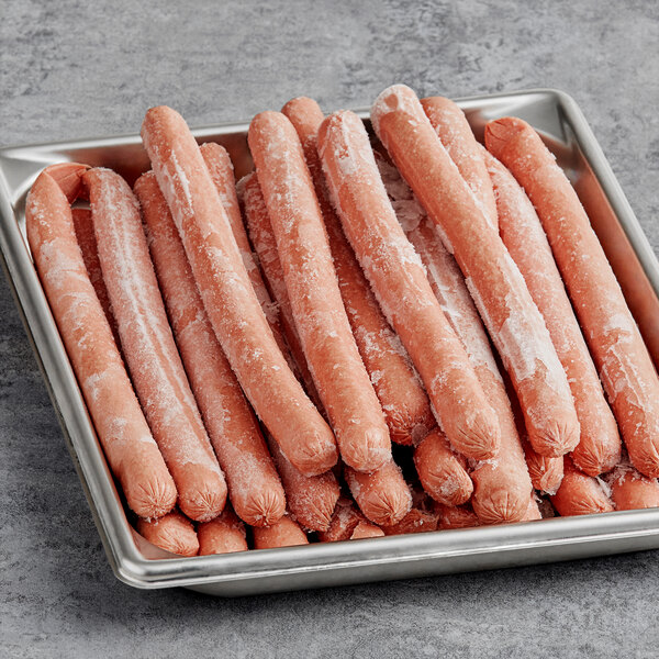 Nathan's Famous 10" 6/1 Beef Franks - 60/Case