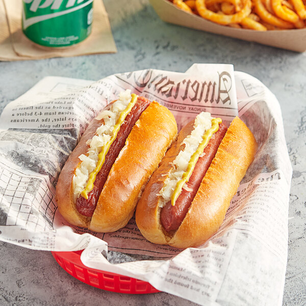 Nathan's Famous 6" 8/1 Beef Franks - 80/Case