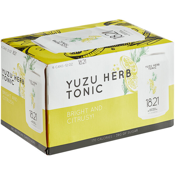 18.21 Bitters Yuzu Herb Tonic 12 fl. oz. - 6/Pack