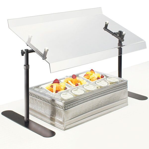 Cal-Mil 751-3 30" Portable Acrylic Sneeze Guard with Metal Frame