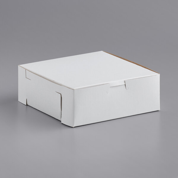 7" x 7" x 2 1/2" White Pie / Bakery Box - 250/Bundle